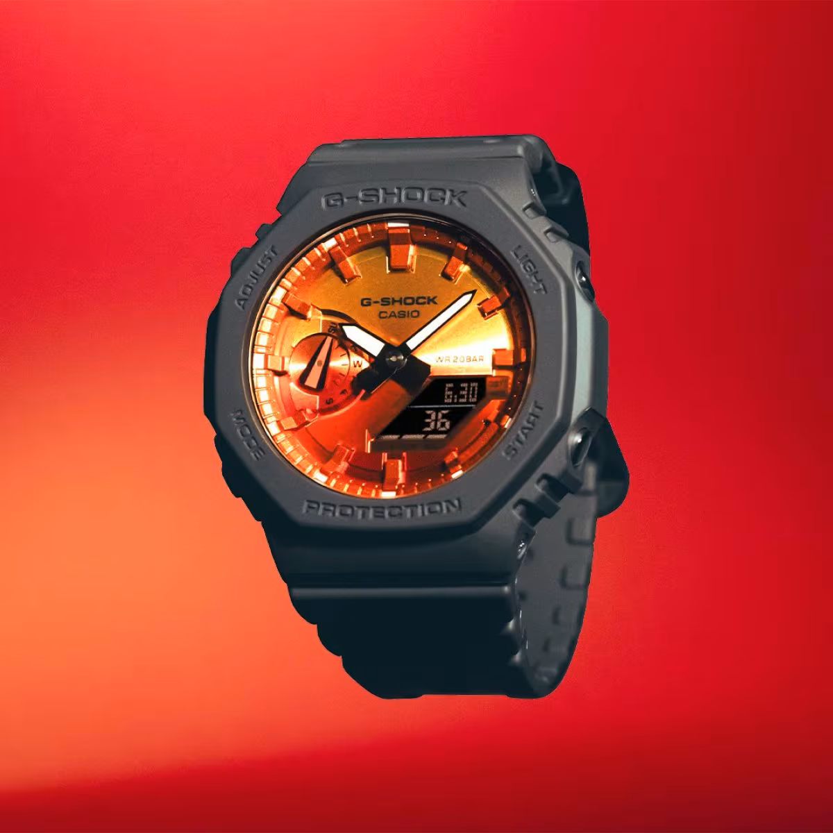 CASIO ANALOG-DIGITAL 2100 Series GA-2100FL-8A - gadgetkhor